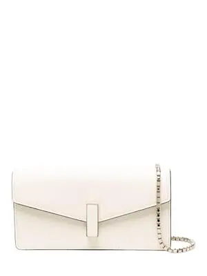 VALEXTRA Iside Leather Clutch - Neutrals