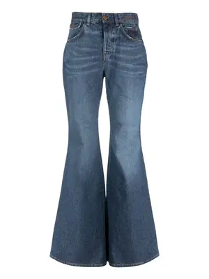 Chloé High-rise Flared Jeans - Blue