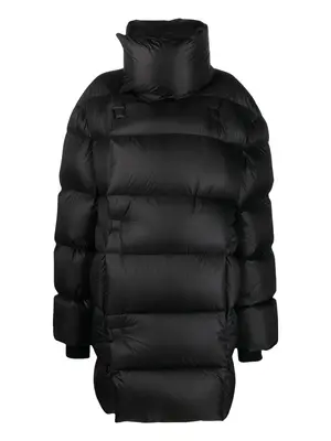 Rick Owens Padded High-neck Coat - Black
