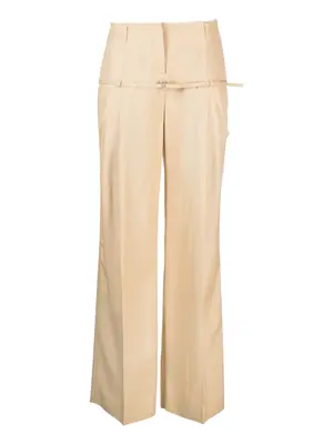 Jacquemus Le Pantalon Criollo Wide-leg Trousers - Brown