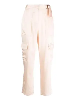 Simkhai Satin Finish Cropped Trousers - Neutrals