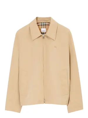 Burberry Honey Cotton Harrington Jacket - Neutrals