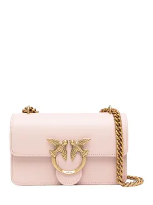Pinko Logo-plaque Crossbody Bag - Pink