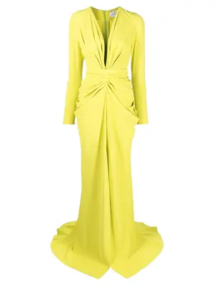 ANA RADU Ana Radu Plunging V-Neck Gown