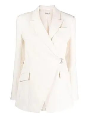 Simkhai Off-centre Front Blazer - Neutrals