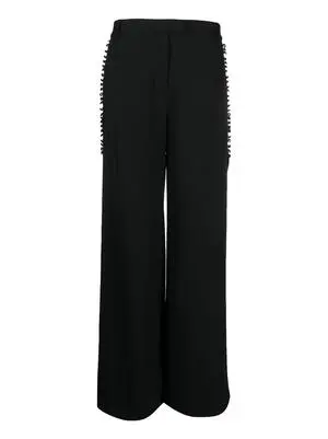 Simkhai Pleated Wide-leg Trousers - Black
