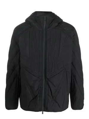 Y3 Hooded Quilted Bomber Jacket - Black