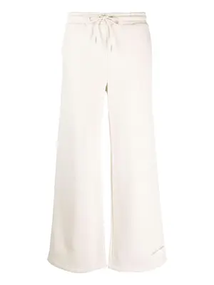 Calvin Klein Monologo Straight-leg Trousers - Neutrals