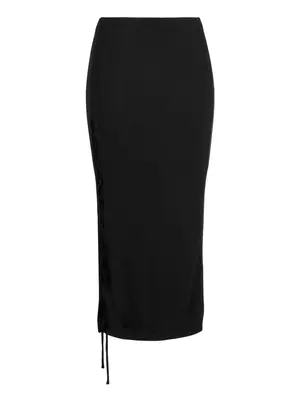FLEUR DU MAL Lace-up Skirt - Black