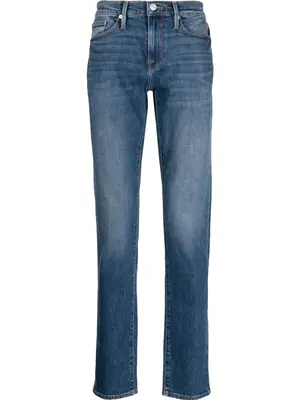 FRAME Mid-rise Slim-fit Jeans - Blue