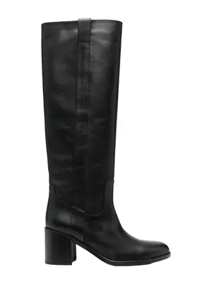 VIA ROMA 15 Venice 70mm Leather Boots - Black