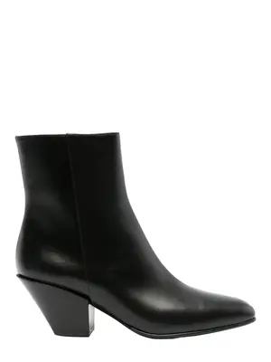 Roberto Festa Allyk 70mm Leather Ankle Boots - Black