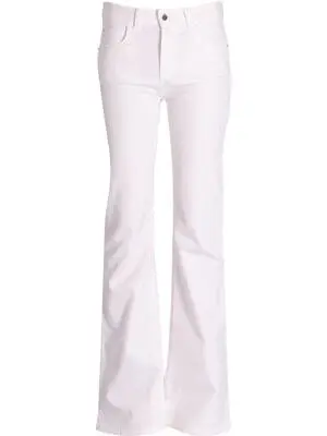 Emporio Armani Logo-patch Flared Jeans - White