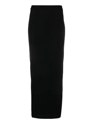 Wardrobe.NYC Elasticated-waistband Maxi Skirt - Black