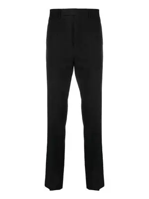 Rick Owens Off-centre Tapered-leg Trousers - Black