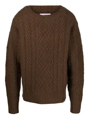 Martine Rose Cable-knit Jumper - Brown