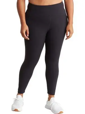 Zella Studio Luxe High Waist Pocket Leggings - Black