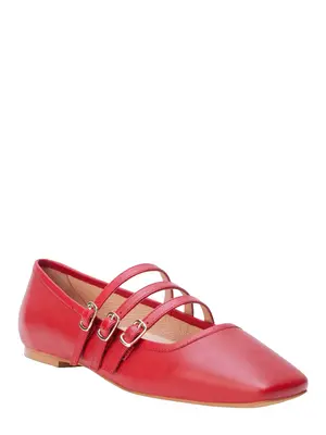 Matisse Matisse Nova Strappy Ballet Flat Red