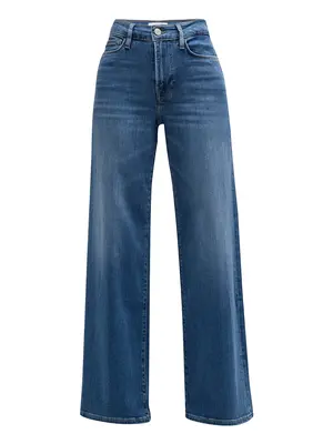 FRAME Le Slim Palazzo Jeans Drizzle