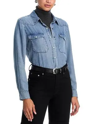 Aqua Western Denim Shirt Exclusive - Malibu