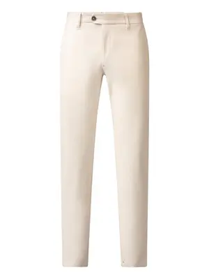 Isaia Stretch-cotton Chinos White