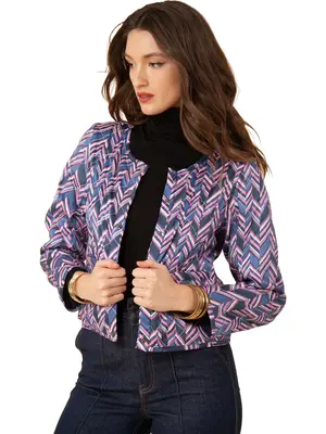 Hale Bob Hale Bob Sofia Quilted Jacket Black