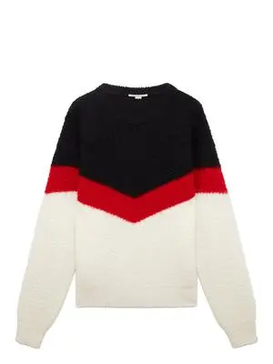 STELLA MCCARTNEY Chevron Stripe Cape Jumper
