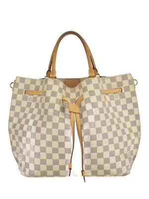 LOUIS VUITTON Damier Azur Girolata - White