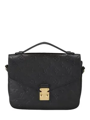 LOUIS VUITTON Monogram Empreinte Pochette Metis - Black