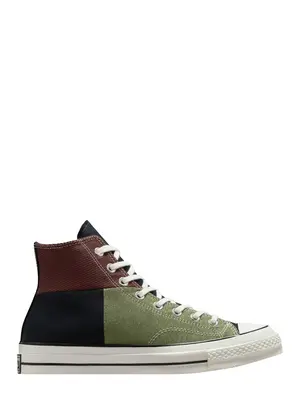 CONVERSE Chuck 70 High Crafted Patchwork Sneakers - Green
