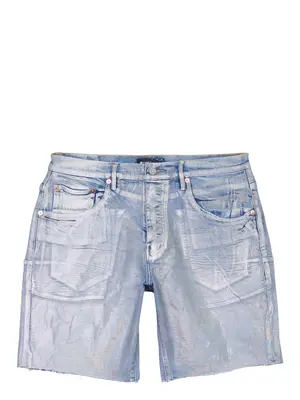 PURPLE BRAND Iridescent Denim Shorts - Grey