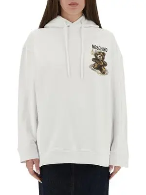Moschino Hooded Sweatshirt - White