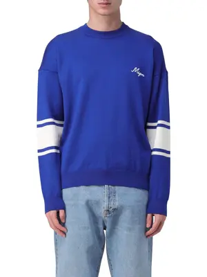 MSGM Sweater In Virgin Wool - Blue