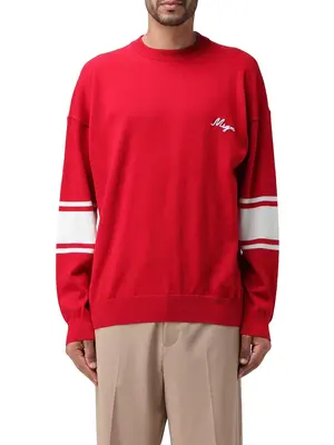 MSGM Msgm Sweater In Virgin Wool Red