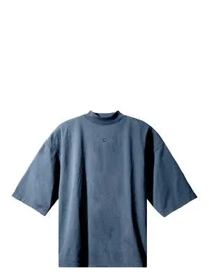 Yeezy Engineered Balenciaga Logo 3/4 Sleeve Tee 'dark - Blue