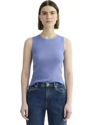 Everlane Ultrasoft Merino Tank Top Bluebell