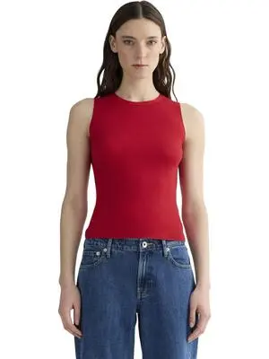 Everlane Ultrasoft Merino Tank Top Classic Red