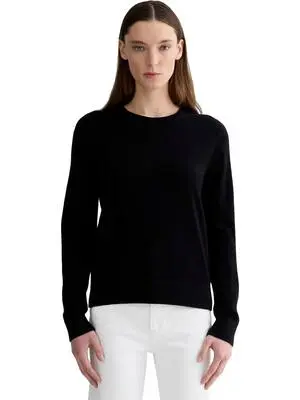 Everlane Classic Crew Neck Cashmere Sweater - Black