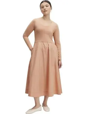 Everlane Long-sleeve Riviera Dress - Blush Pink