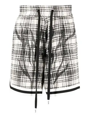 HACULLA. Plaid Tweed Shorts - Black