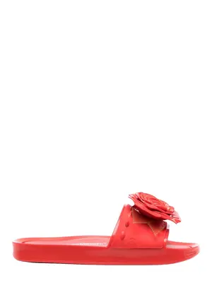 Melissa X Undercover Spikes Beach Slides - Red