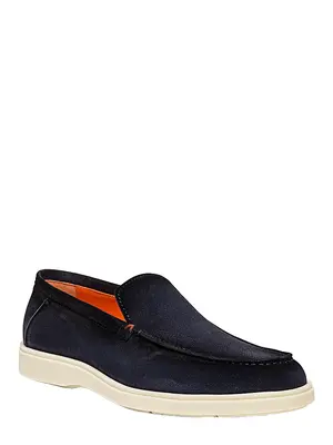 Santoni Detroit Slip On Loafers Blue