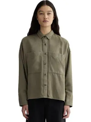 Everlane Boxy Overshirt Olive