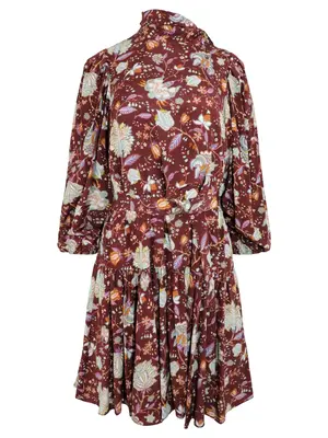 Ulla Johnson Lula Floral-print Minidress - Red