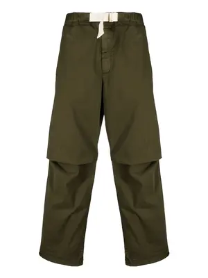 DARKPARK Adjustable Waist-strap Trousers - Green