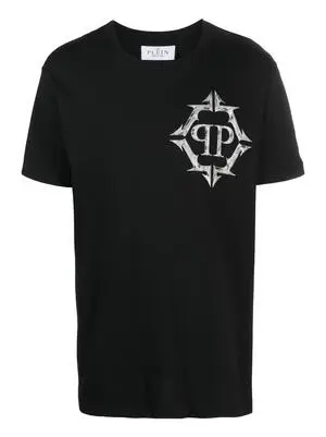 Philipp Plein Ss Chrome Round-neck T-shirt - Black
