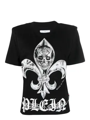Philipp Plein Pure Fit Chrome Cotton T-shirt - Black