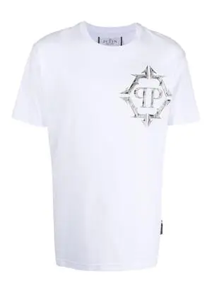 Philipp Plein Graphic-print Cotton T-shirt - White