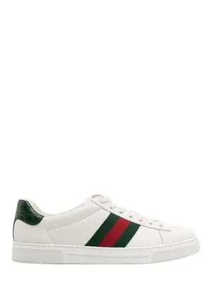Gucci Gucci Ace Leather Sneakers White-3