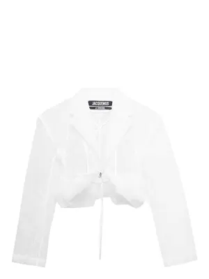 Jacquemus La Veste Dentelle Lace Jacket - White